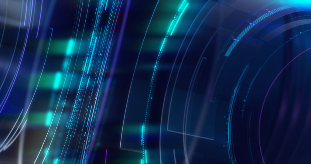 Graphical Modern Digital World News Studio Background. - Vyopta